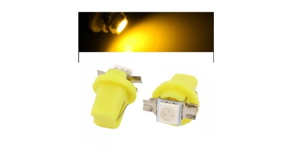 Led bec 1 smd soclu T5 B8.5D pentru bord de culoare galben