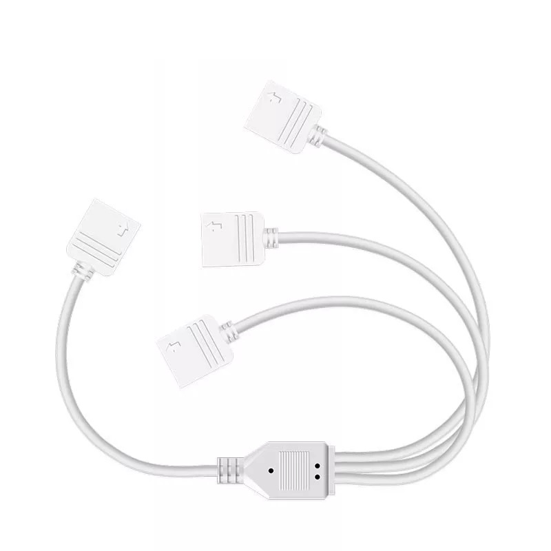 Female connector for RGB led strips, with 4 pins and 5 ports, flexible ...