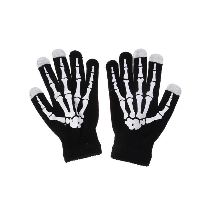 Manusi protectie, termice, model oase-schelet, material textil, culoare ...