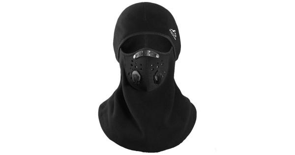 Masca protectie fata, cagula, culoare neagra, model CNN01, paintball ...